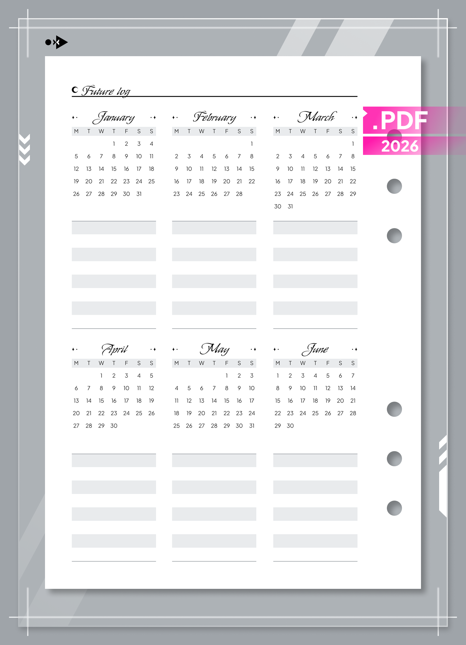 2026 Celestial Future Log – Paradox Pages